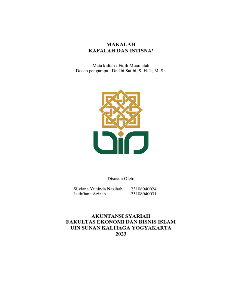 Kafalah Dan Istisnan-4 | PDF