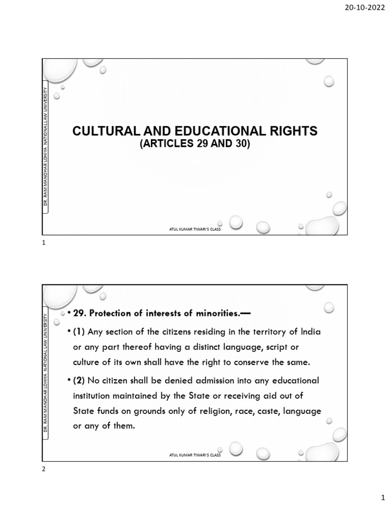 Article 29 PPT Handouts For Students | PDF | Justice | Crime & Violence