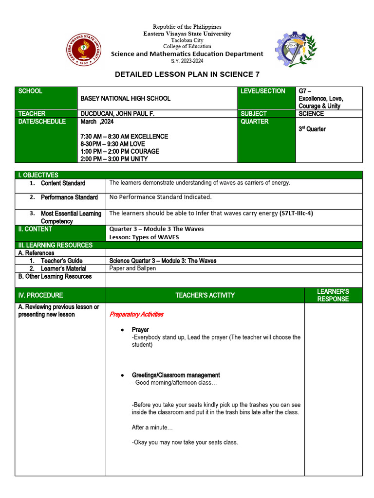 LESSONPLANTEMPLATE | PDF | Learning | Lesson Plan