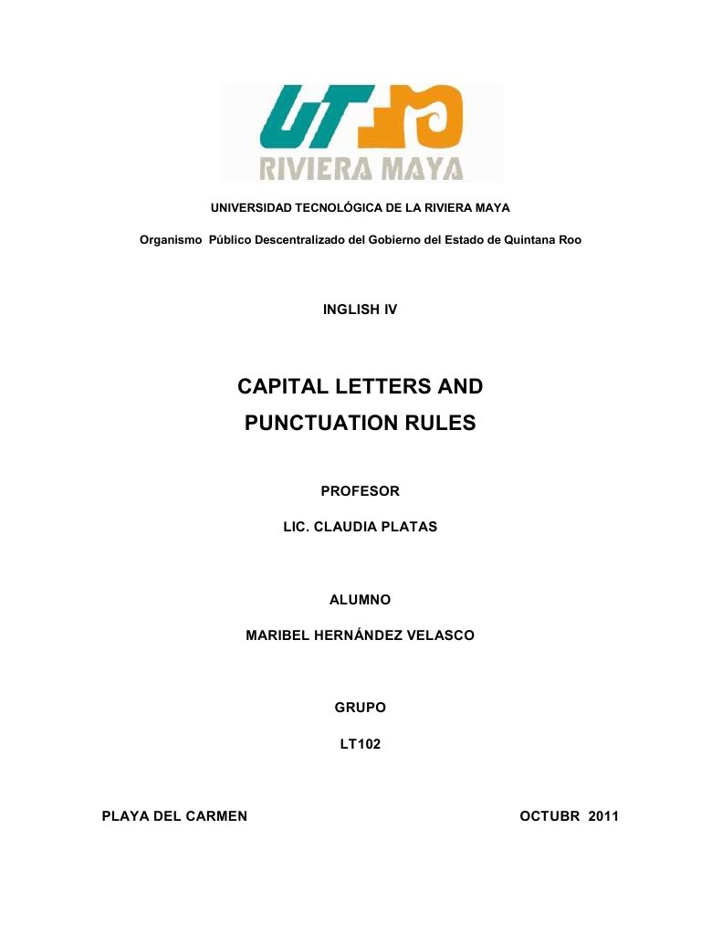 Capital Letters | PDF