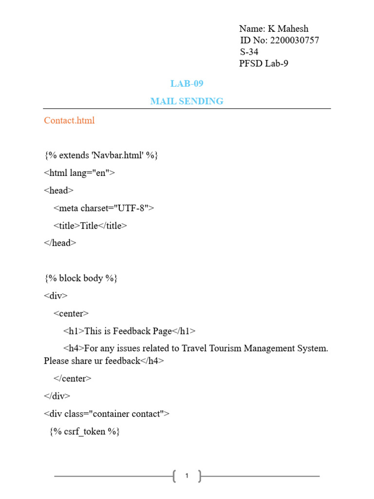 Experiment 9 | PDF | Cyberspace | Hypertext