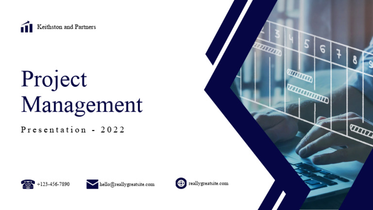 Navy and White Modern Project Management Presentation | PDF