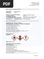 Great Value Bleach MSDS Sheet | PDF | Personal Protective Equipment | Water