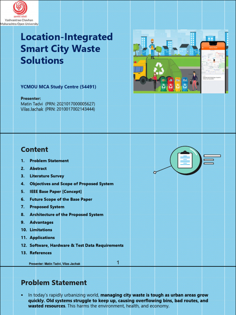 Edited Finalizing Location Integrated Smart City Waste Solutions | PDF ...