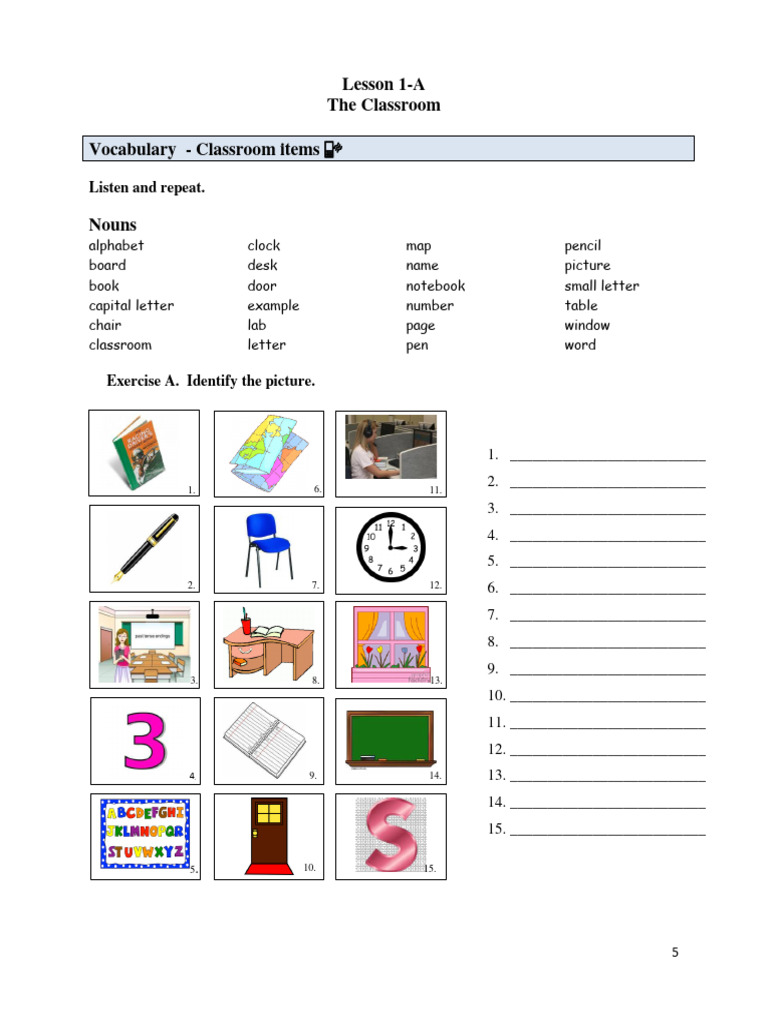 Classroom Vocabulary and Grammar Guide | PDF | Question | Grammatical ...