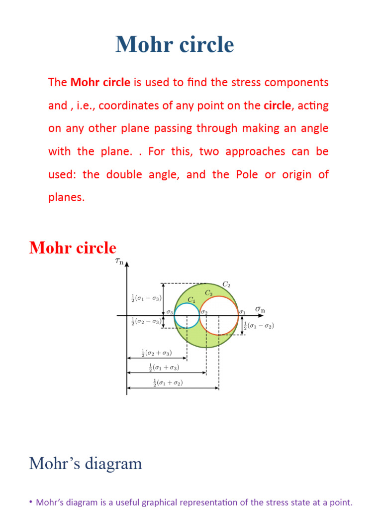 Presentation1.Pptx Mohr Circle | PDF | Elementary Geometry | Solid Mechanics