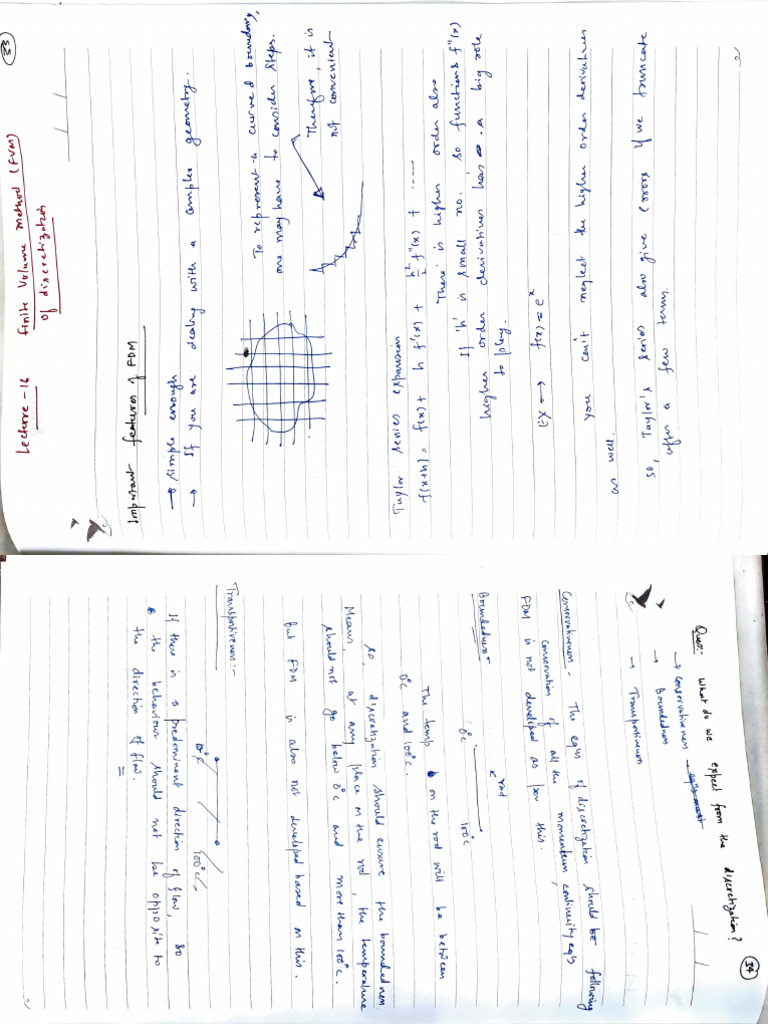 4 Finite Volume Method 1 Pdf