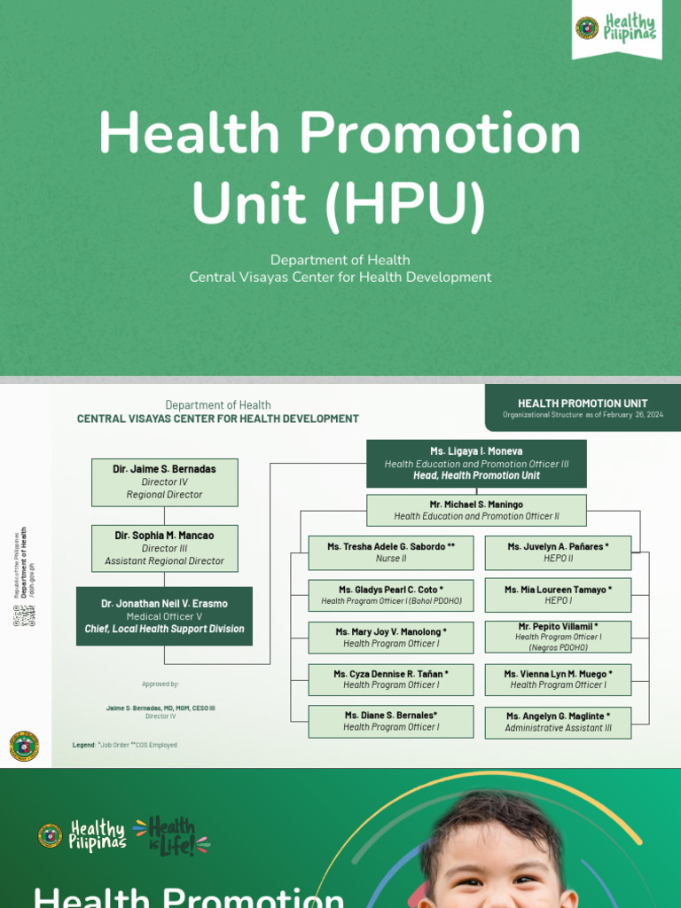 Health Promotion Unit Structure Overview | PDF | Health Promotion ...