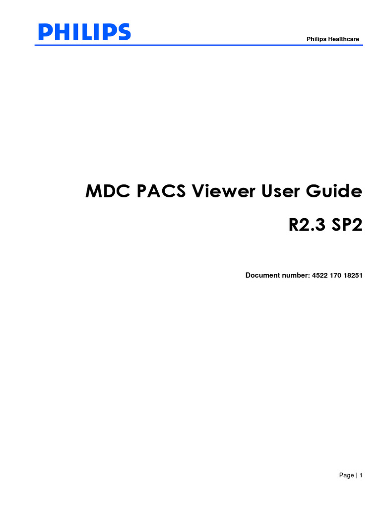 MDC Pacs Viewer Um r2.3sp2 English | PDF | Icon (Computing) | Window ...