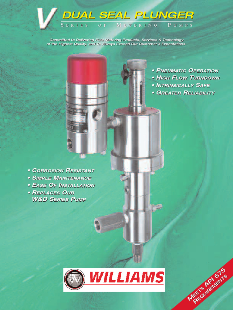 Williams v Series Pumps | PDF | Pump | Valve