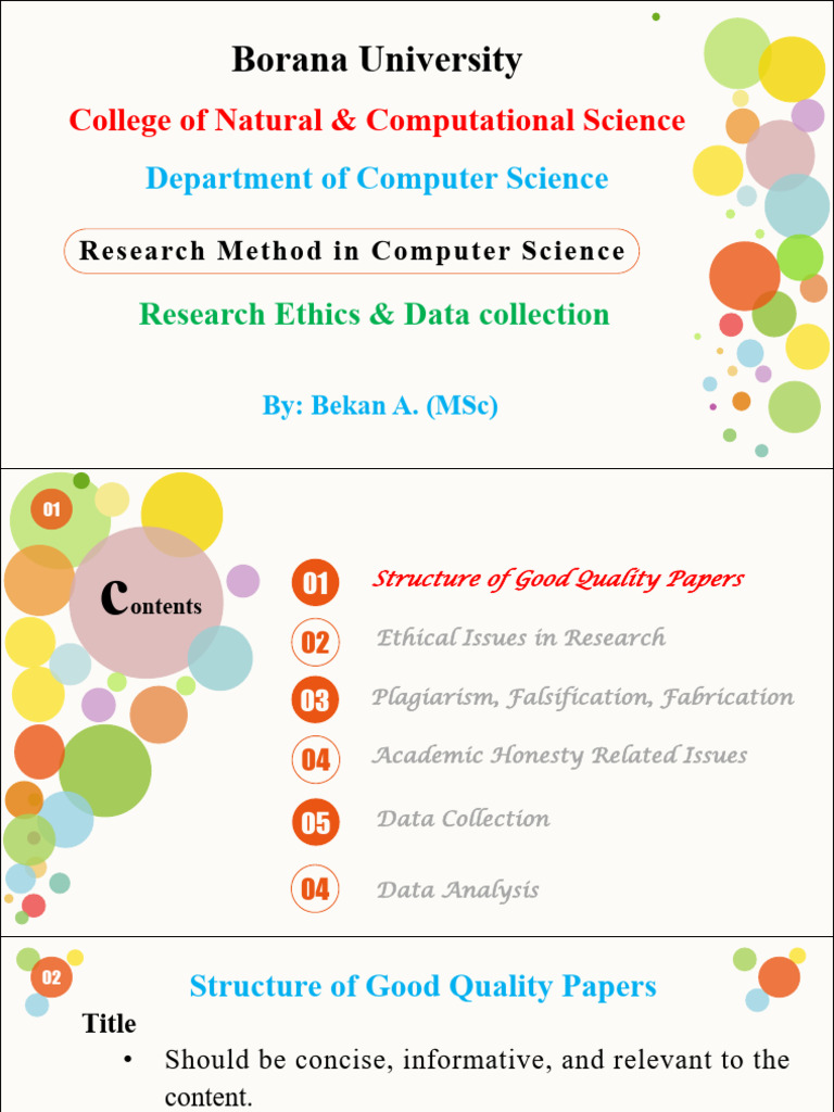 Chapter 5 Research Ethics | PDF | Statistics | Data Analysis