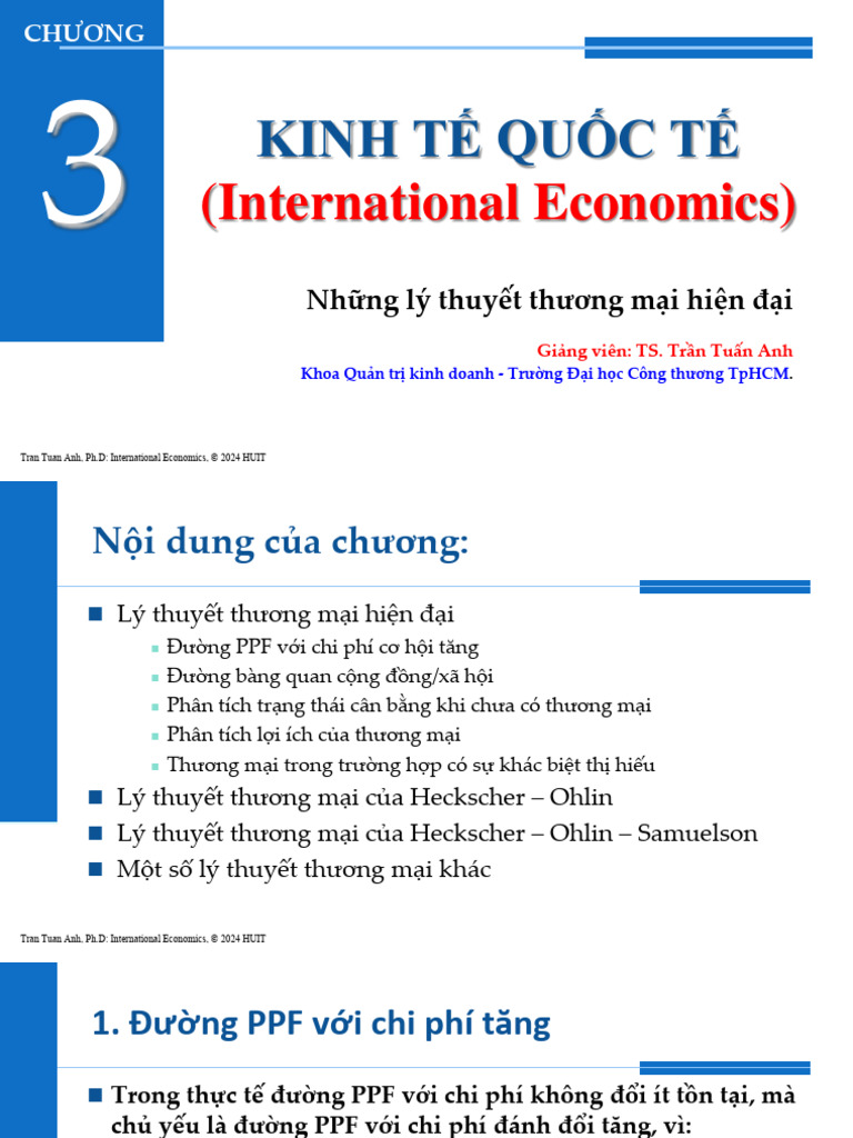 Chapter03 - Lý Thuyết Thương Mại Hiện Đại | PDF