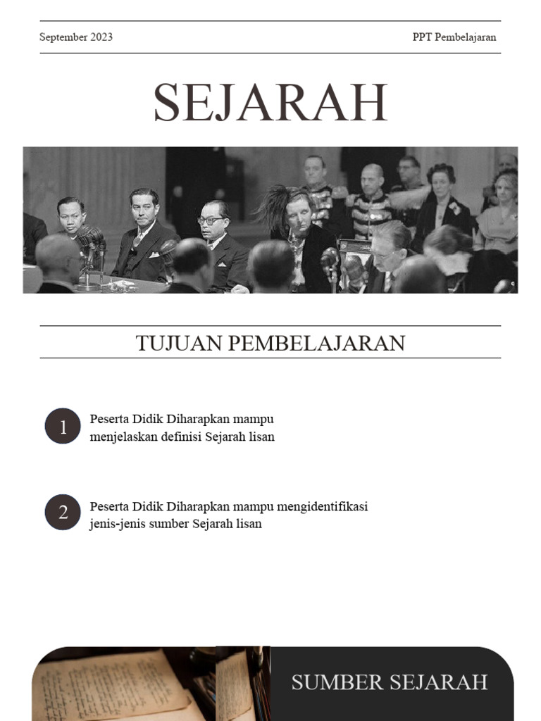 Sejarah Lisan | PDF