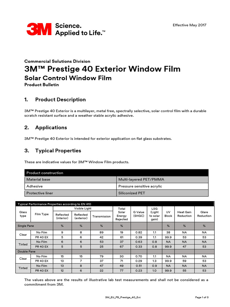 3M EU PB Prestige 40 Ext 2017 5 | PDF | Materials
