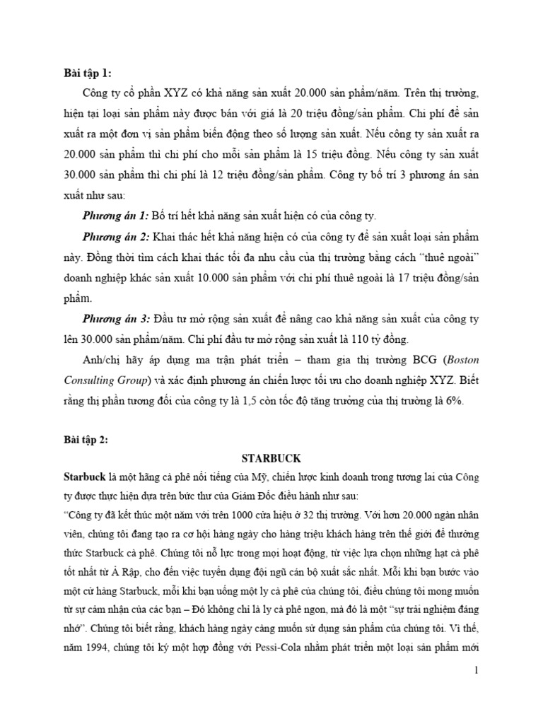 Bài tập về ma trận QTCL | PDF