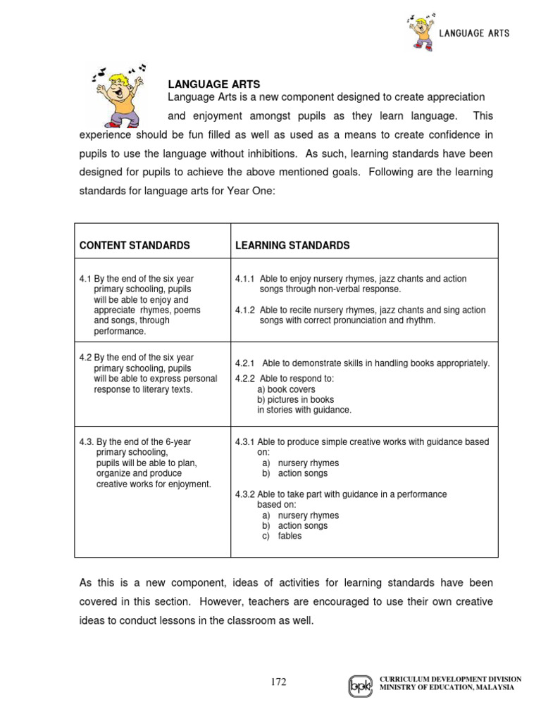 Language Arts | PDF | Nonverbal Communication | Teachers