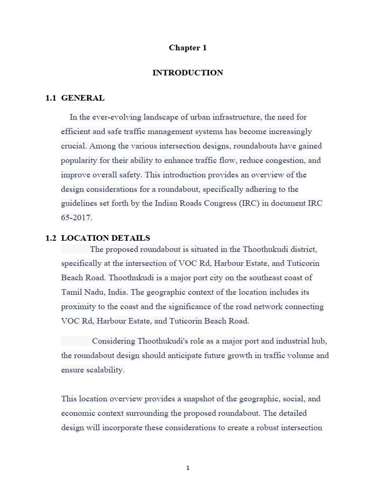 Design of Roundabout | PDF | Traffic | Intersection (Road)