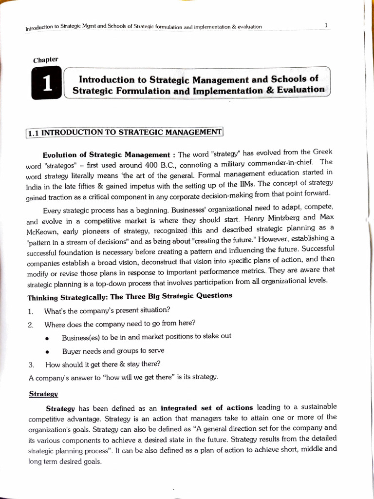 Strategic Management Part 0 | PDF | Strategic Management | Swot Analysis