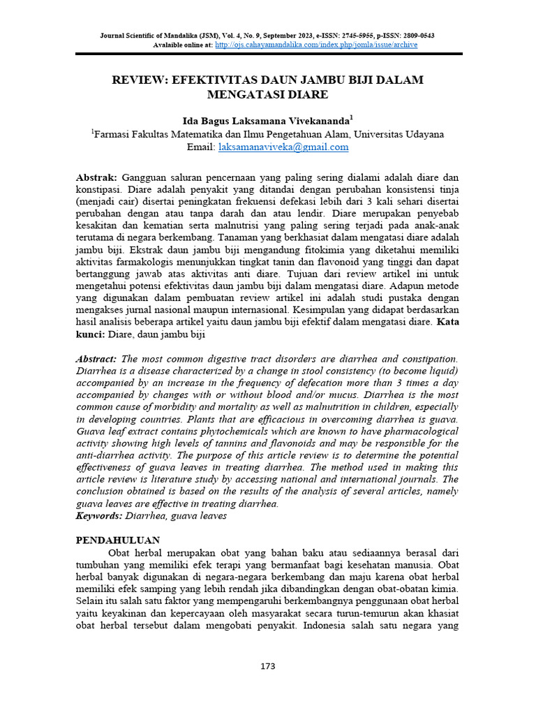 Artikel Daun Jambu Biji | PDF