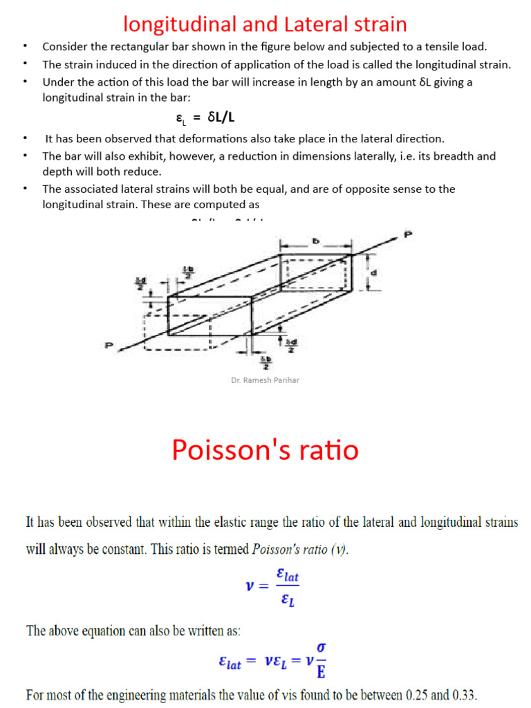 ME 201 Unit 1.8 Poison Ratio | PDF | Physical Quantities | Solid Mechanics