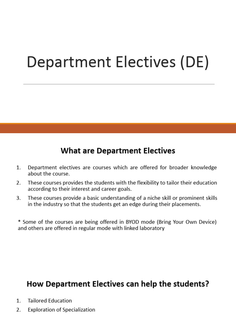 Department Electives Overview and Benefits | PDF | Cryptography | Simulation