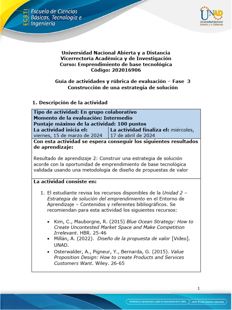 Guia de Actividades y Rúbrica de Evaluación - Unidad 2 - Fase 3 - Construcción de Una Estrategia ...