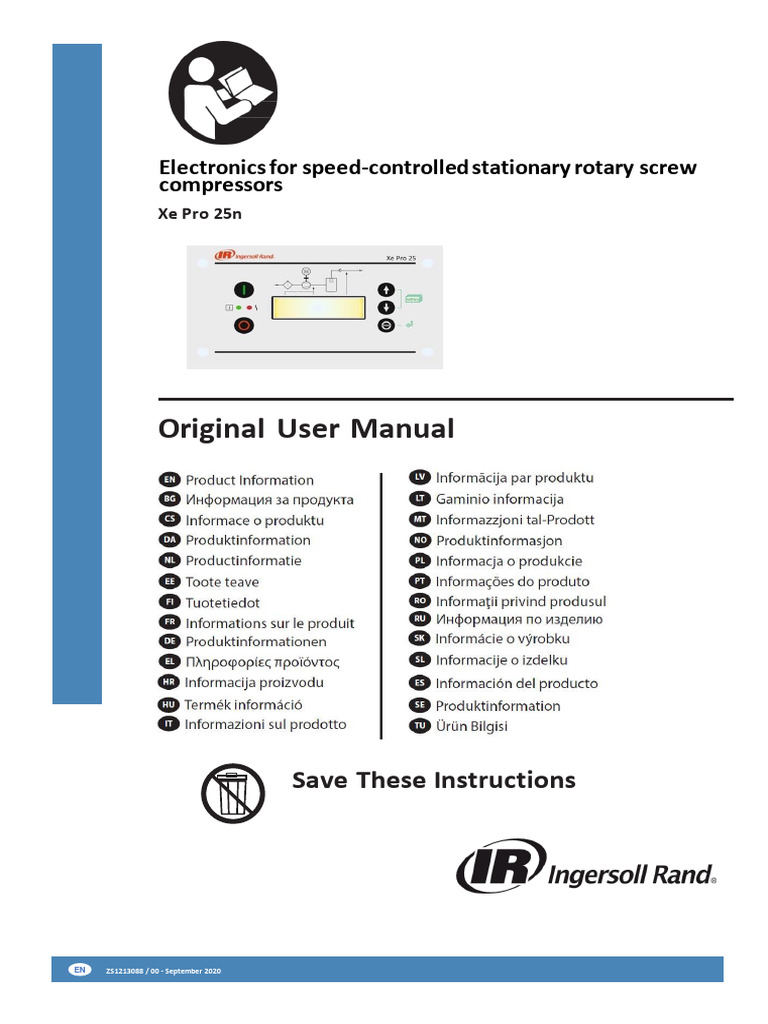 BA Xe Pro 25n EN 200827 | PDF | Menu (Computing) | Traffic Light