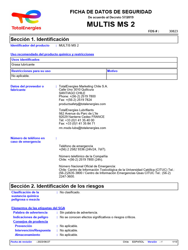 Multi Ms 2 Total | PDF | Residuos | Química