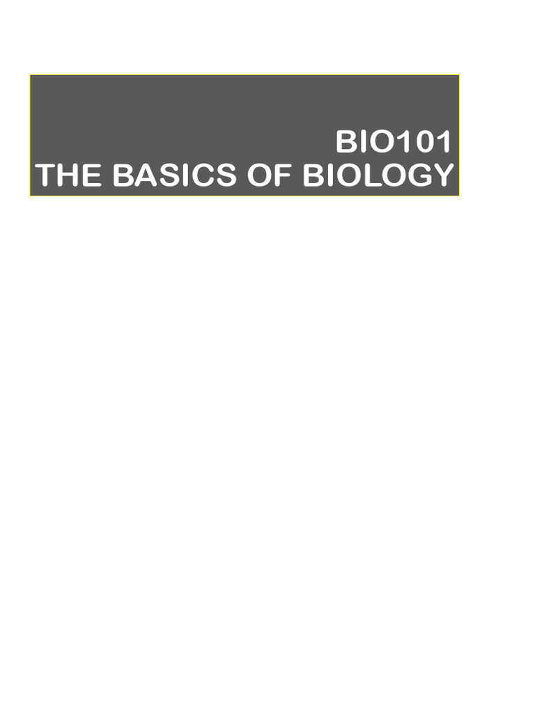 BIO101-Week 6 - Basics of Biology-eLECTURE-BUPWEB-2020 | PDF | Plants ...