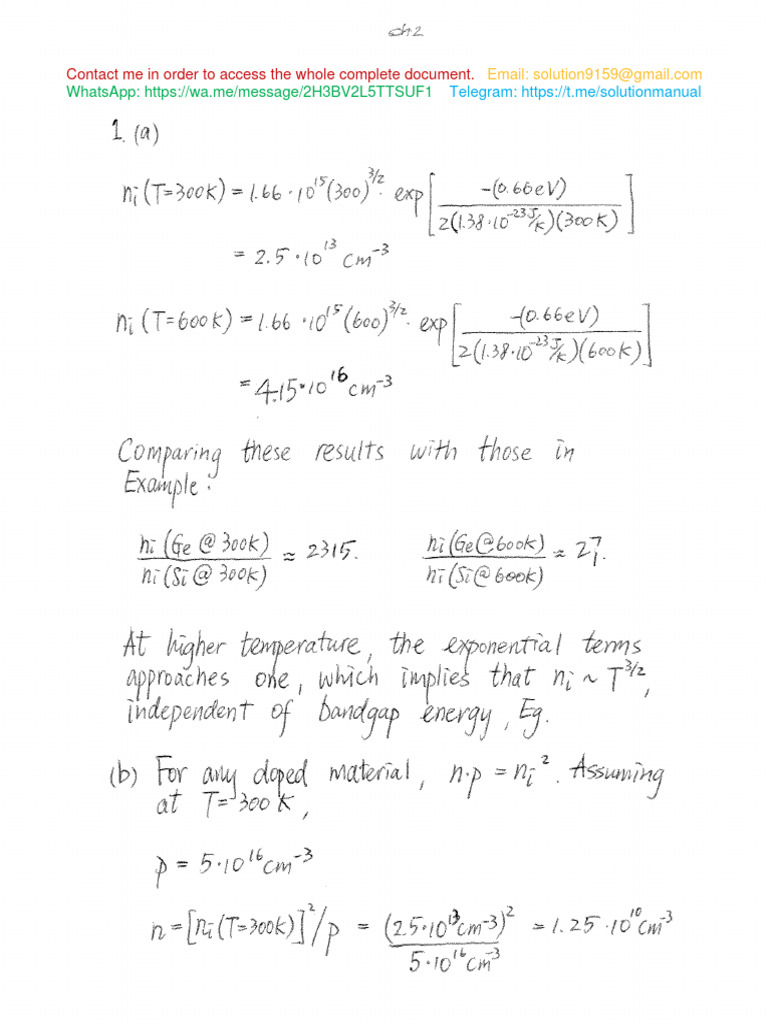Full Complete Solutions Manual Fundamentals of Microelectronics 3rd ...