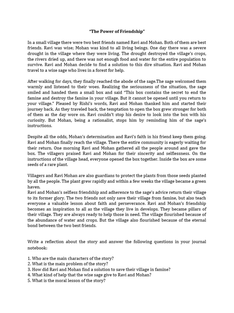 The Power of Friendship | PDF