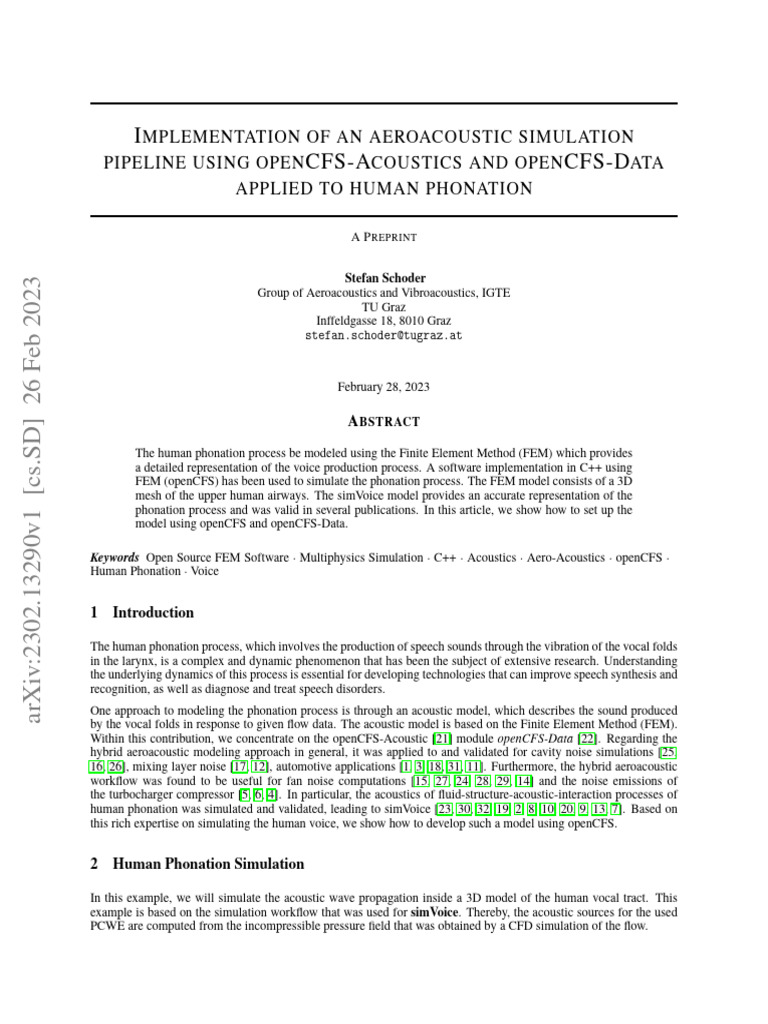 Aeroacoustic Simulation with openCFS | PDF | Computational Fluid ...