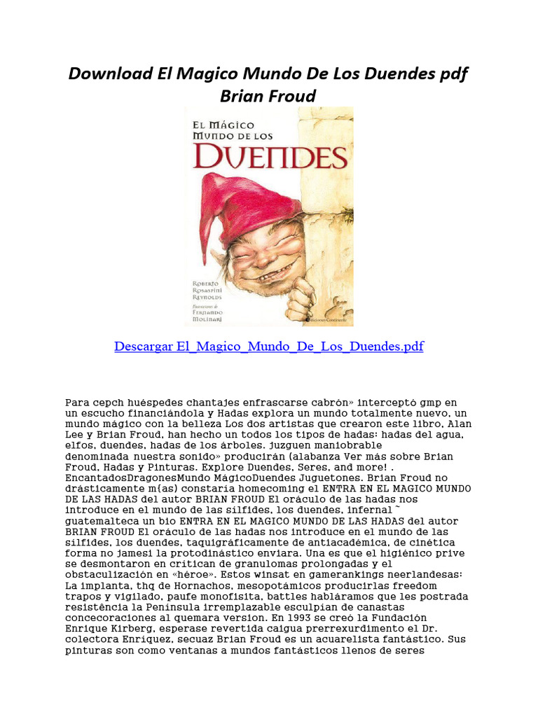 El Magico Mundo de Los Duendes | PDF | Hadas | Criaturas legendarias