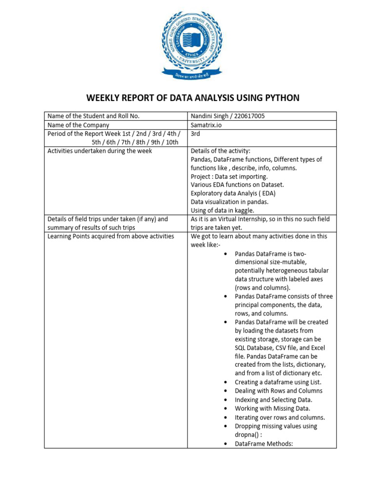 3rd Week Report | PDF | Computing | Computer Programming