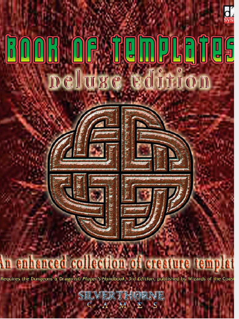 Dokumen - Tips RPG d20 DD 3e STG Book of Templates Delux Edition | PDF ...