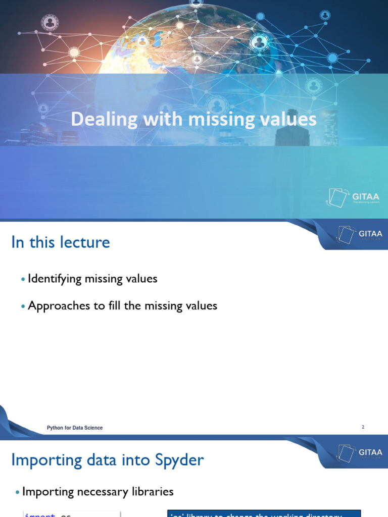 Lec9 Dealing With Missing Values | PDF | Computer Programming | Statistics Lec9 Dealing With Missing Values | PDF | Computer Programming | Statistics