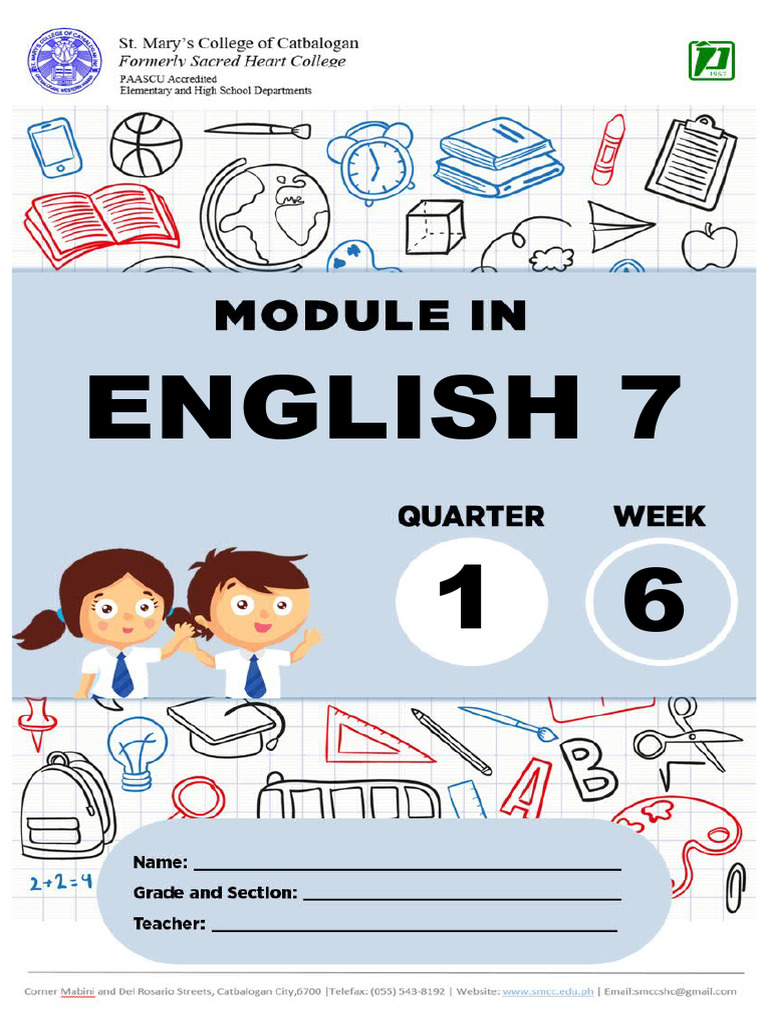 Modules G7 Q1-W6 | PDF | Sentence (Linguistics) | Air Pollution