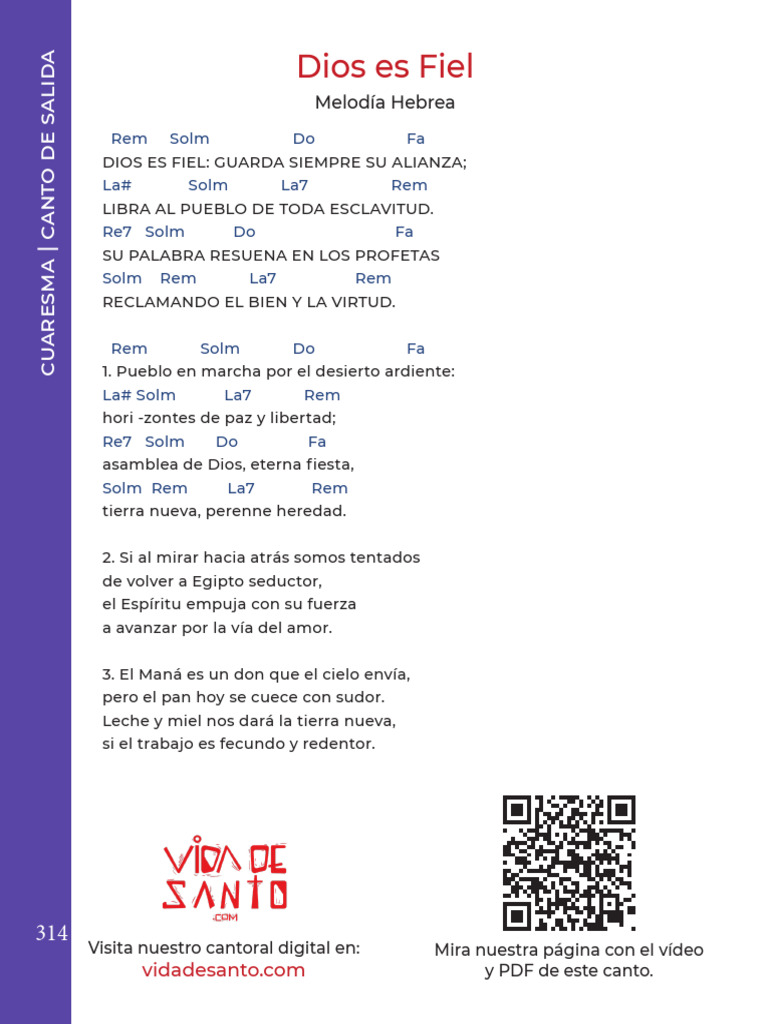 Dios Es Fiel Acordes y Letra | PDF
