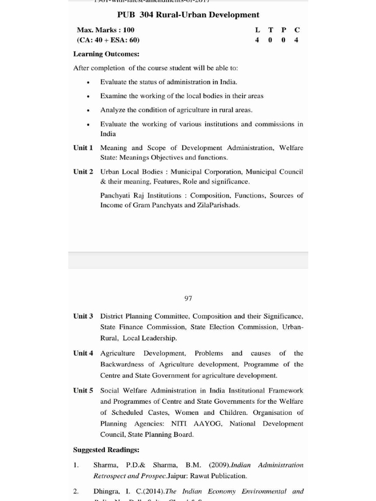 Syllabus - 6th Sem | PDF