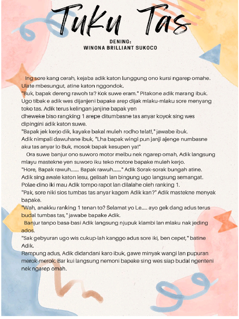 Winona Brilliant. S (35) Cerkak B Jawa | PDF