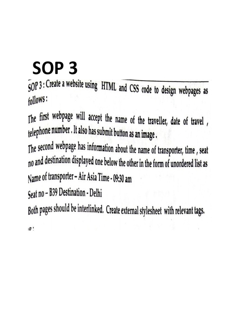 Sop 3 Question And Coding Pdf 