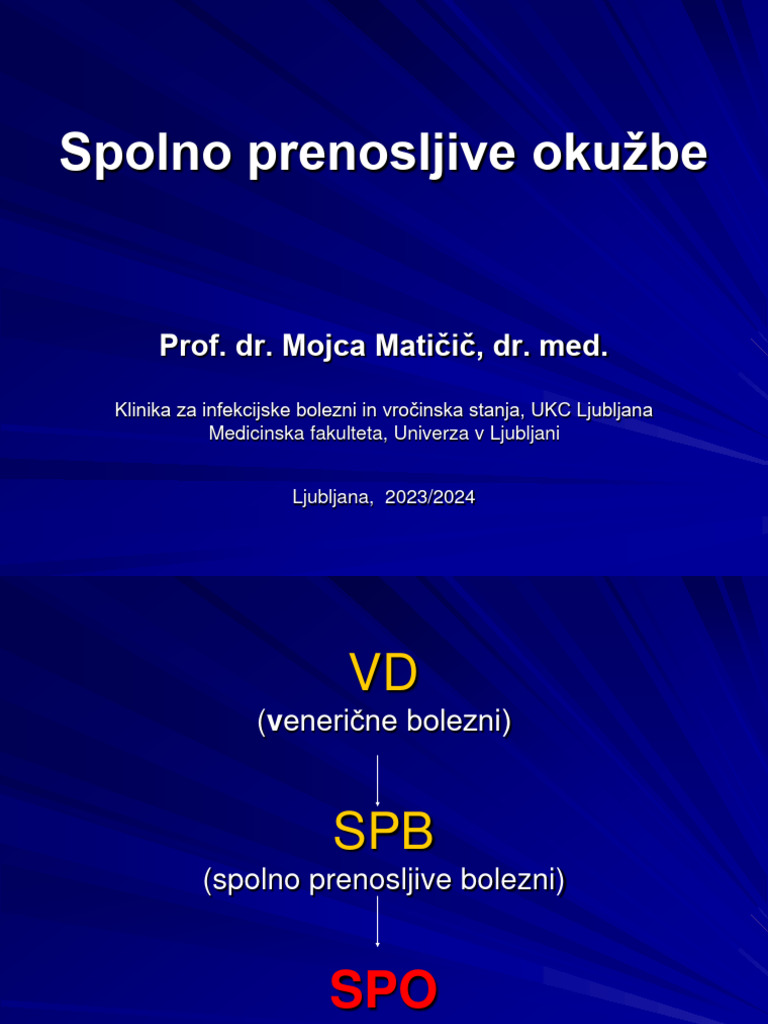 Maticic Spolno Prenosljive Okuzbe | PDF