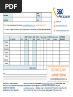 Locum Express Timesheet Guidelines | PDF