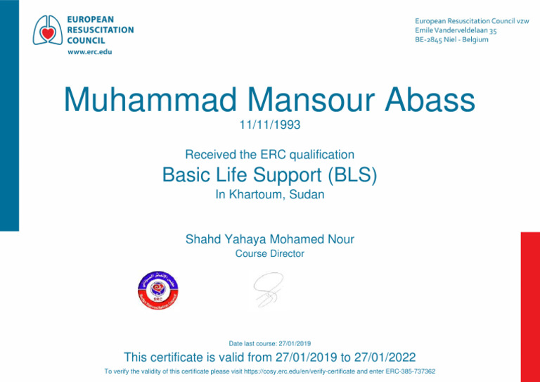 Certificate BLS | PDF