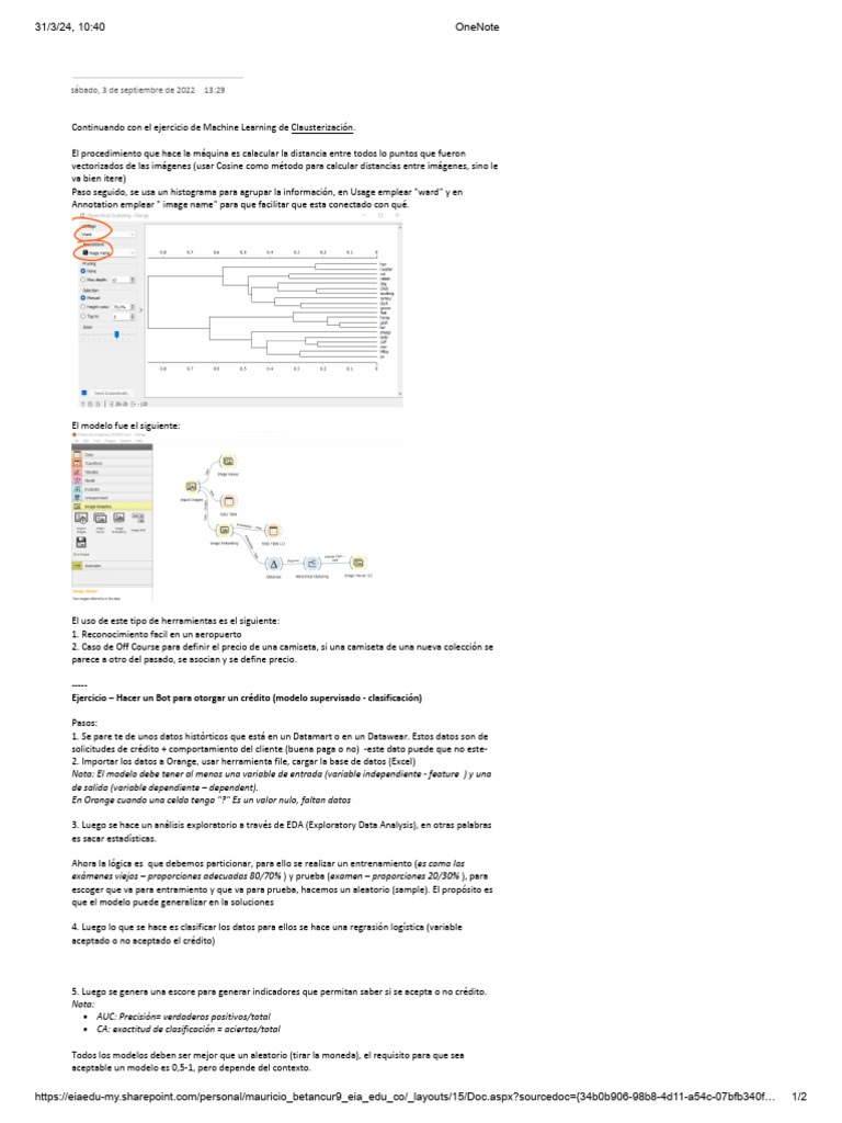 Machine Learning: Clasificación y Clustering | PDF | Matemáticas Aplicadas