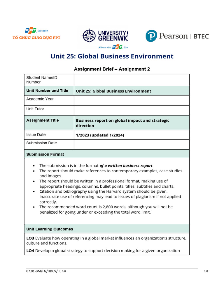 Assignemnt 2 Brief From Jan 2024 | PDF | Evaluation | Decision Making