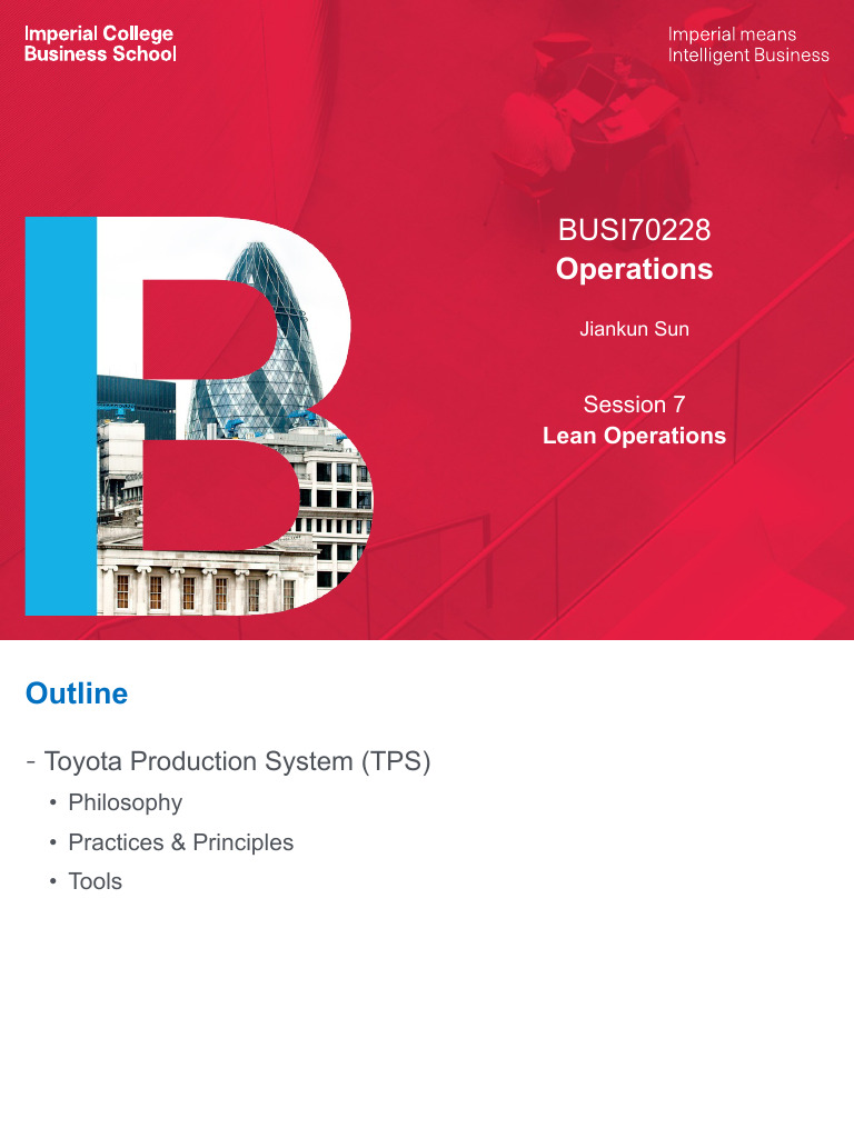 Lean Operations and Toyota Production System | PDF | Lean Manufacturing ...