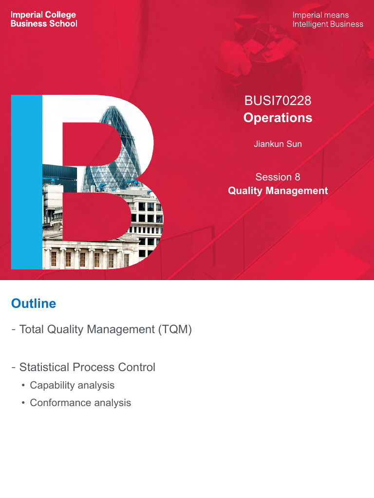 Session8 Quality Management | PDF | Six Sigma | Quality Management