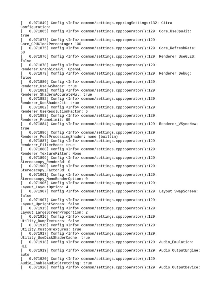 Citra Log - Txt.old | PDF | Computing | Software