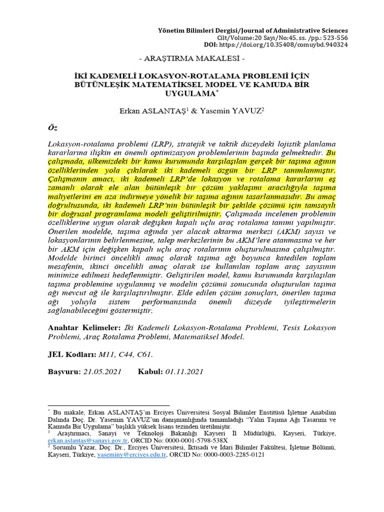 Ders 2. Makale | PDF